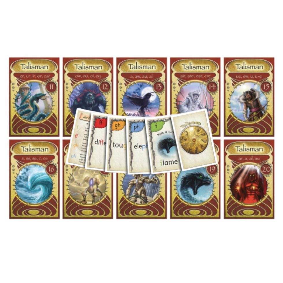 Phonic Books: Talisman Cards (Boxes 1-10) | PDX Reading Specialist, LLC.