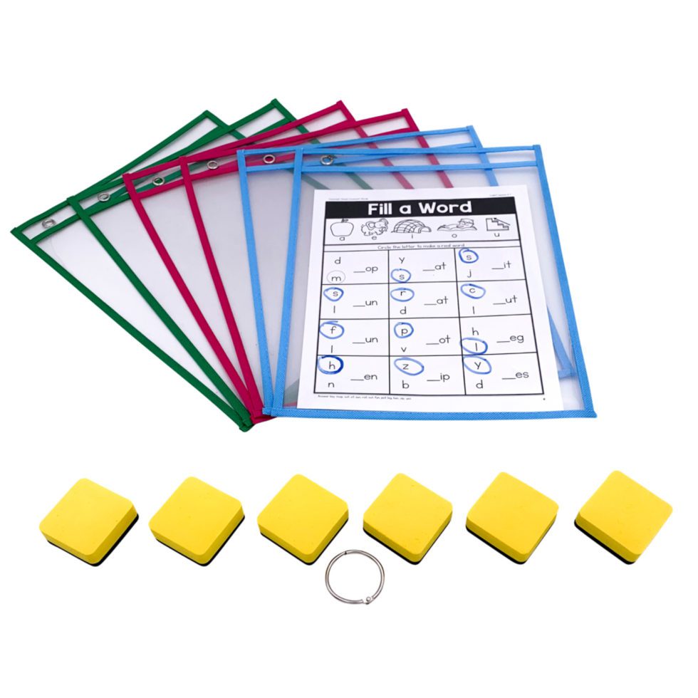 Dry Erase Sleeves | PDX Reading Specialist, LLC.