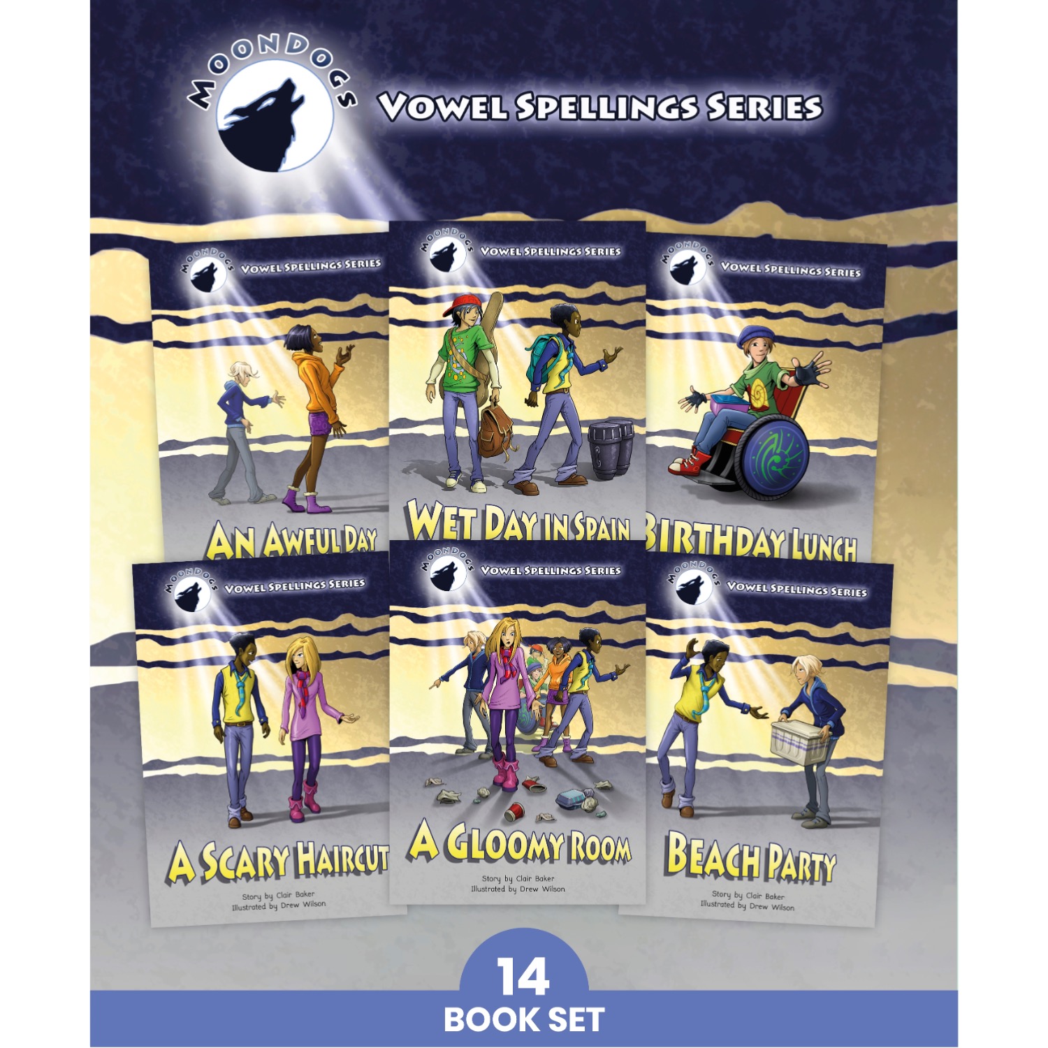 Moon Dogs Set 3 Vowel Spellings Decodable Readers