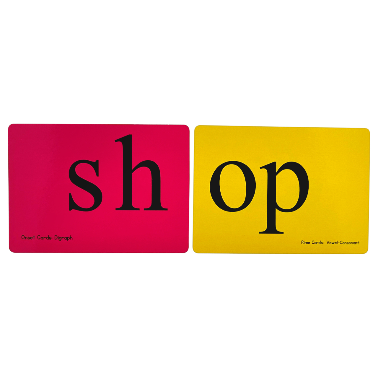 Build A Word Cards: Word Beginnings & Endings (Onset-Rime) | PDX ...