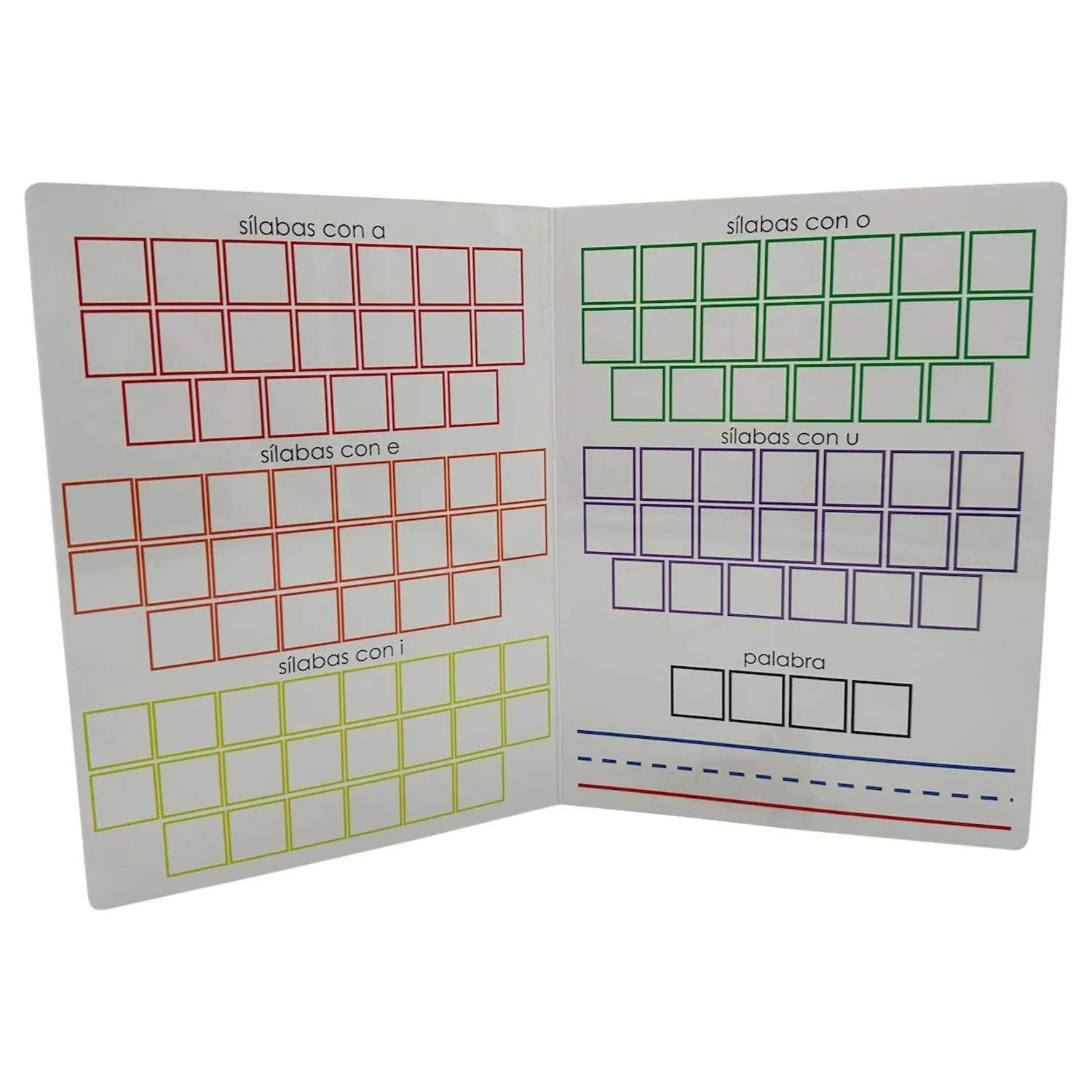 Spanish - Letras y Sílabas Word Work Board - PDX Reading Specialist, LLC.