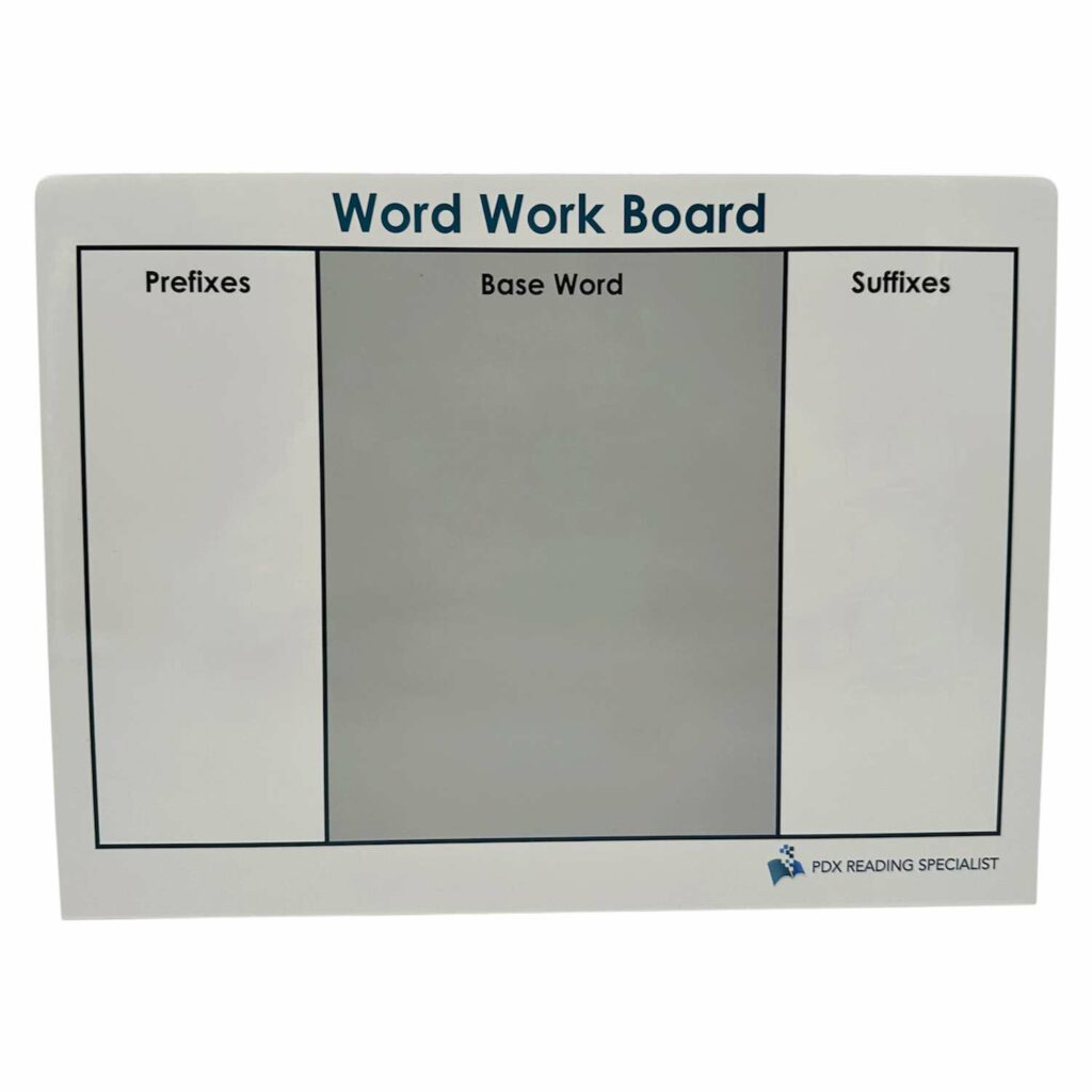 Foldable, Magnetic Receptive, Dry Erase Word Work Board - PDX Reading ...