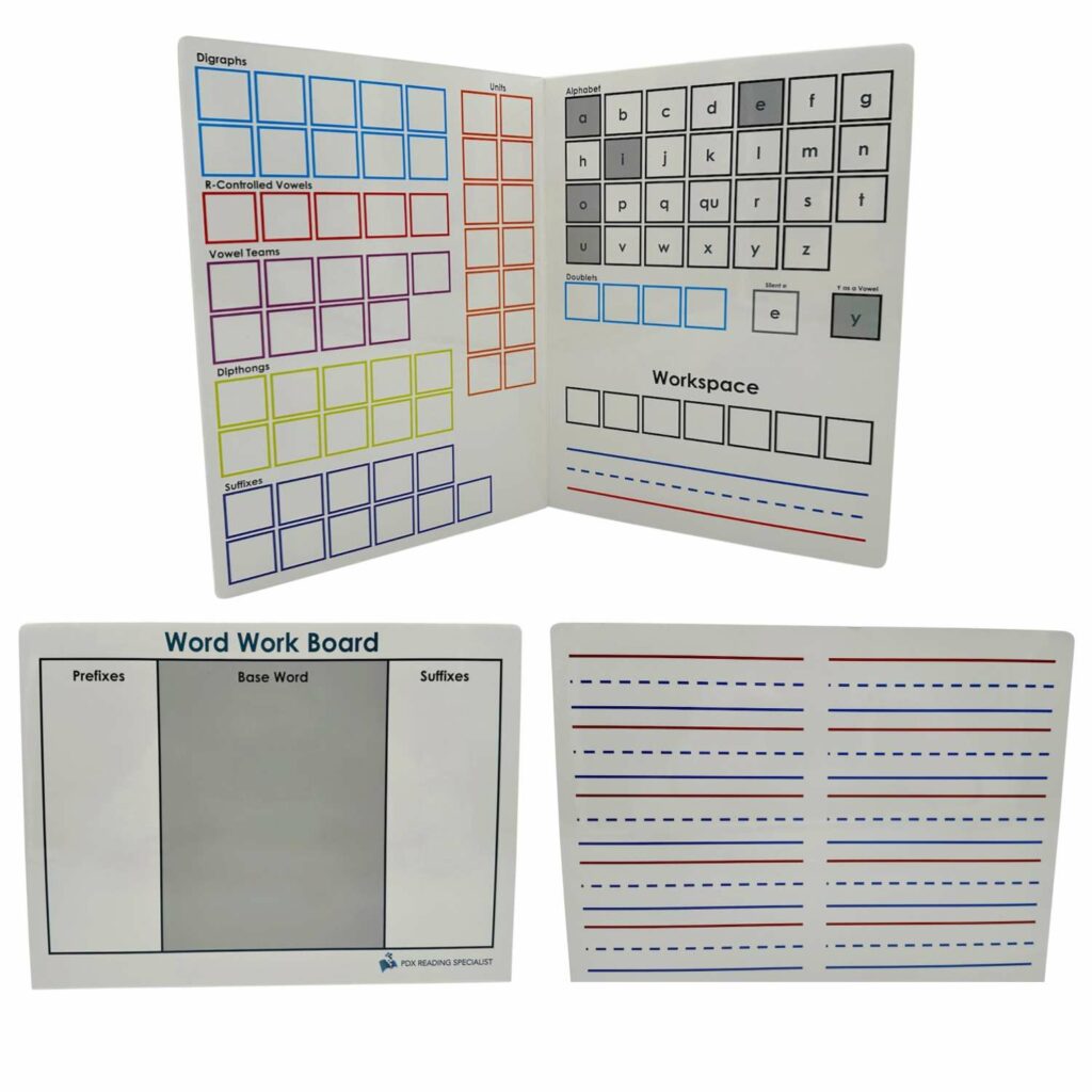 Foldable, Magnetic Receptive, Dry Erase Word Work Board - PDX Reading ...