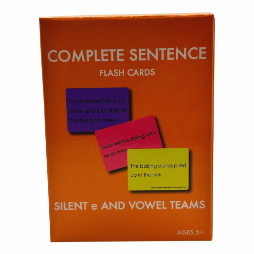 Complete Sentence Cards: Silent e and Vowel Teams - PDX Reading ...