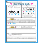 Heart Word Cards (Includes Downloadable Practice Workbook) - PDX ...