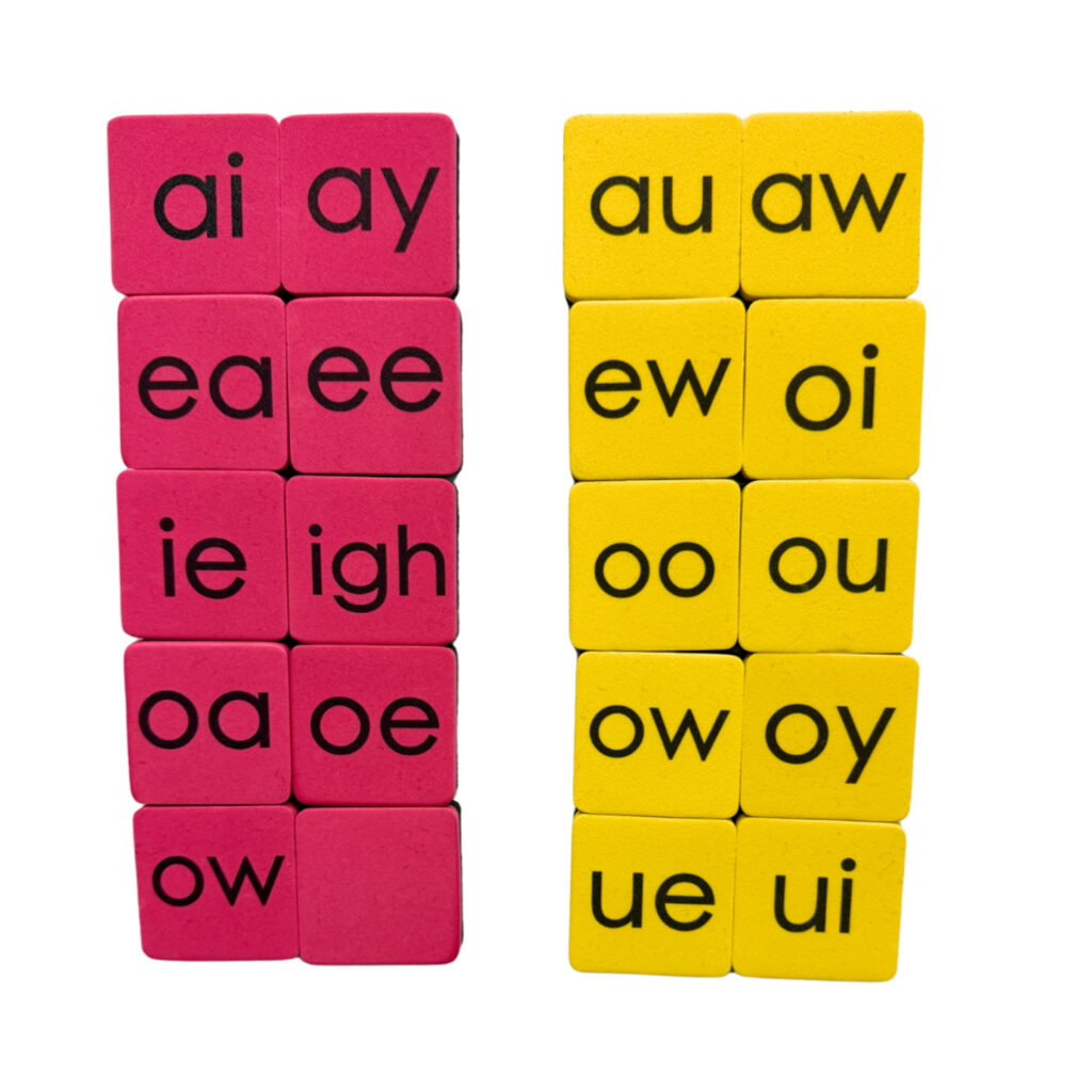 Foam Vowel Team & Diphthong Magnets | Science of Reading