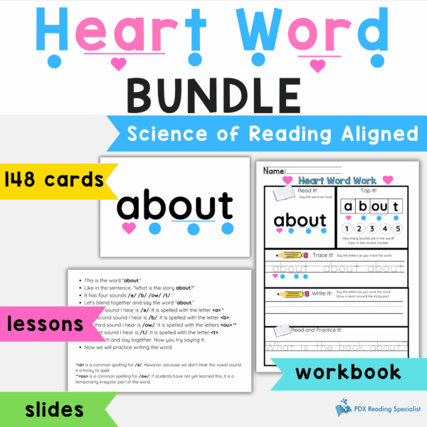 Heart Word Bundle - Science of Reading Aligned - PDX Reading Specialist
