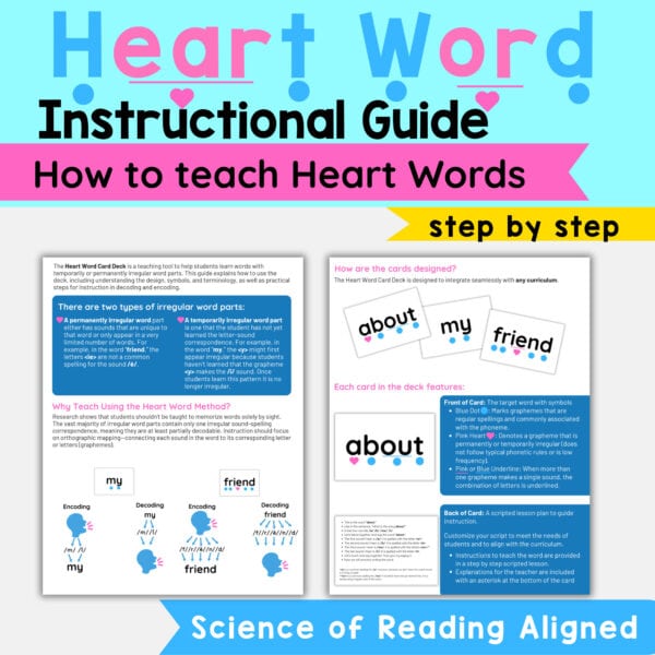 Heart Word Instructional Guide - Science of Reading Aligned - PDX ...